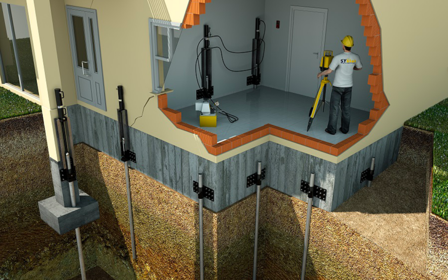 Interventi di consolidamento con micropali precaricati e resine a lenta ...